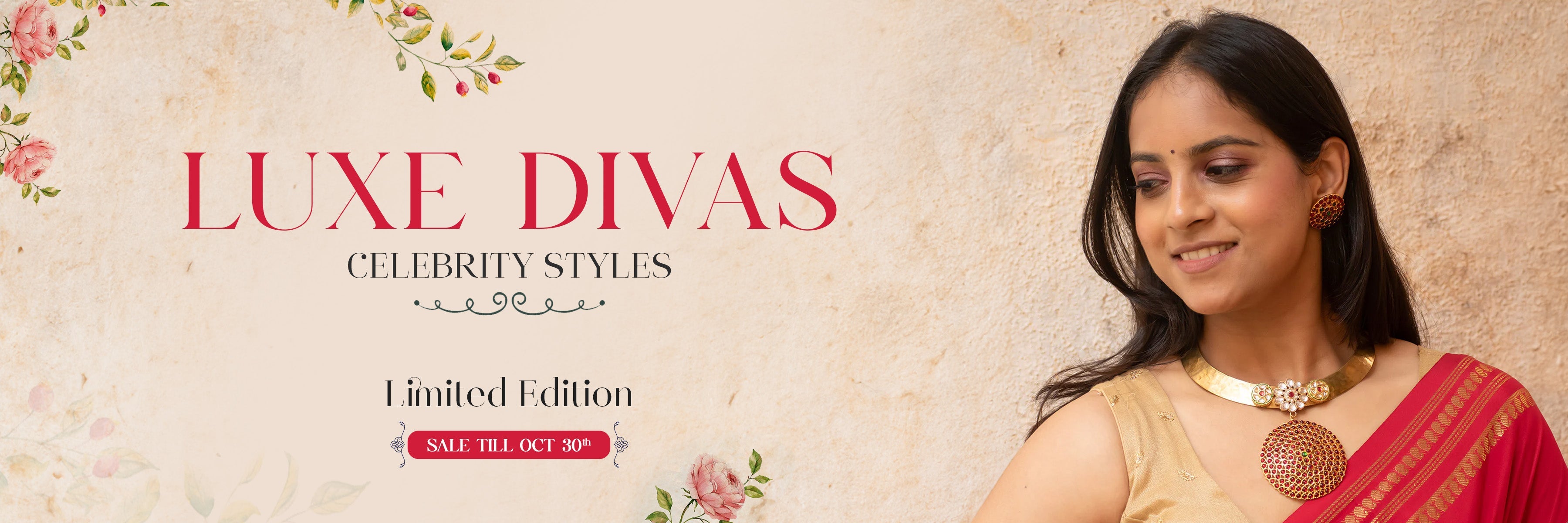Luxe Divas Celebrity Styles in Premium Gold Finish Kundan & Kemp Stone ...